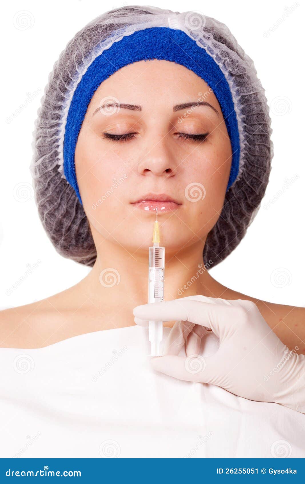 Cosmetic Procedure Botox Injections Stock Image - Image of aging ...