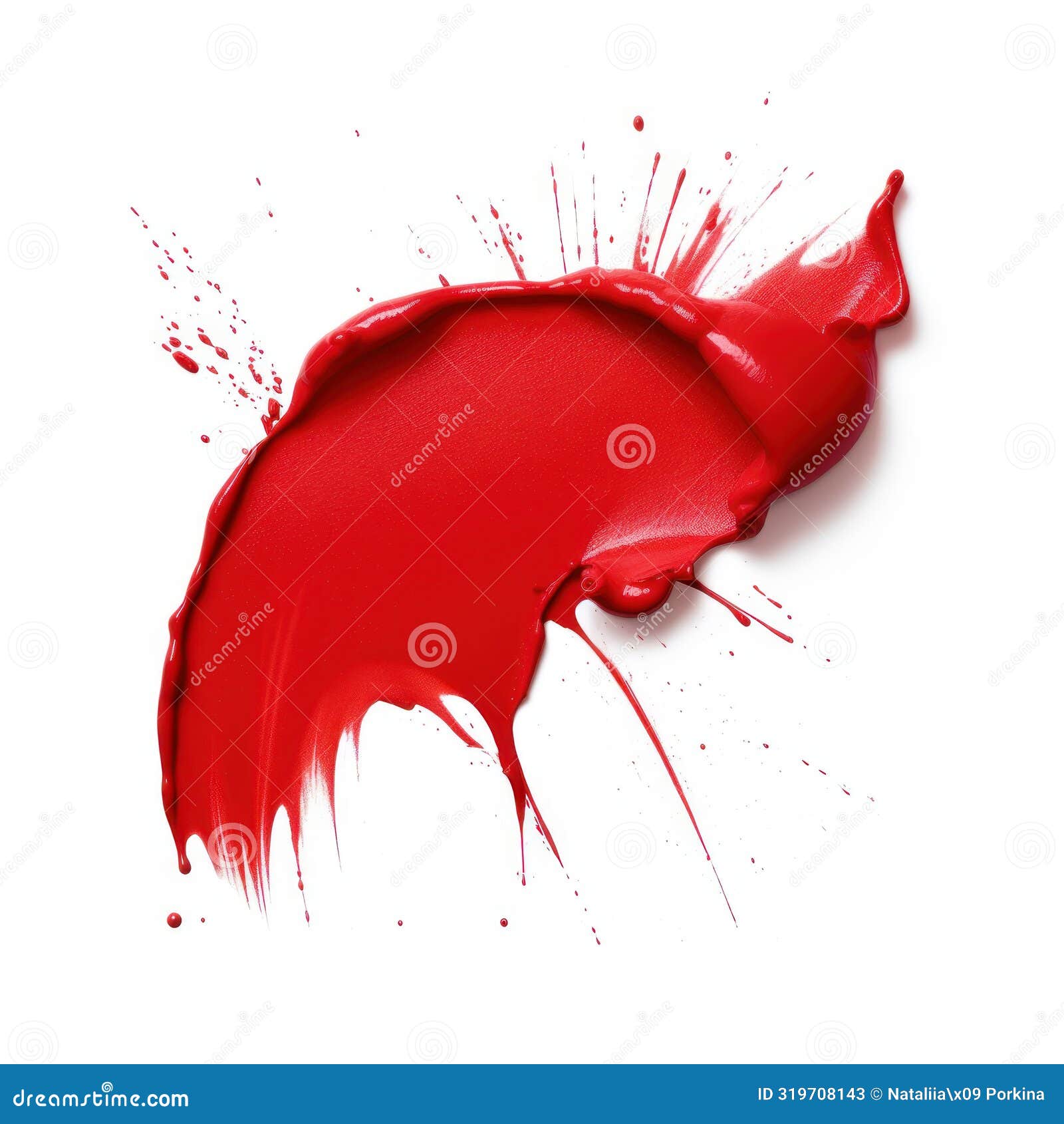 Cosmetic Product Smear Smudge Swatch. Texture Composition Isolated on ...