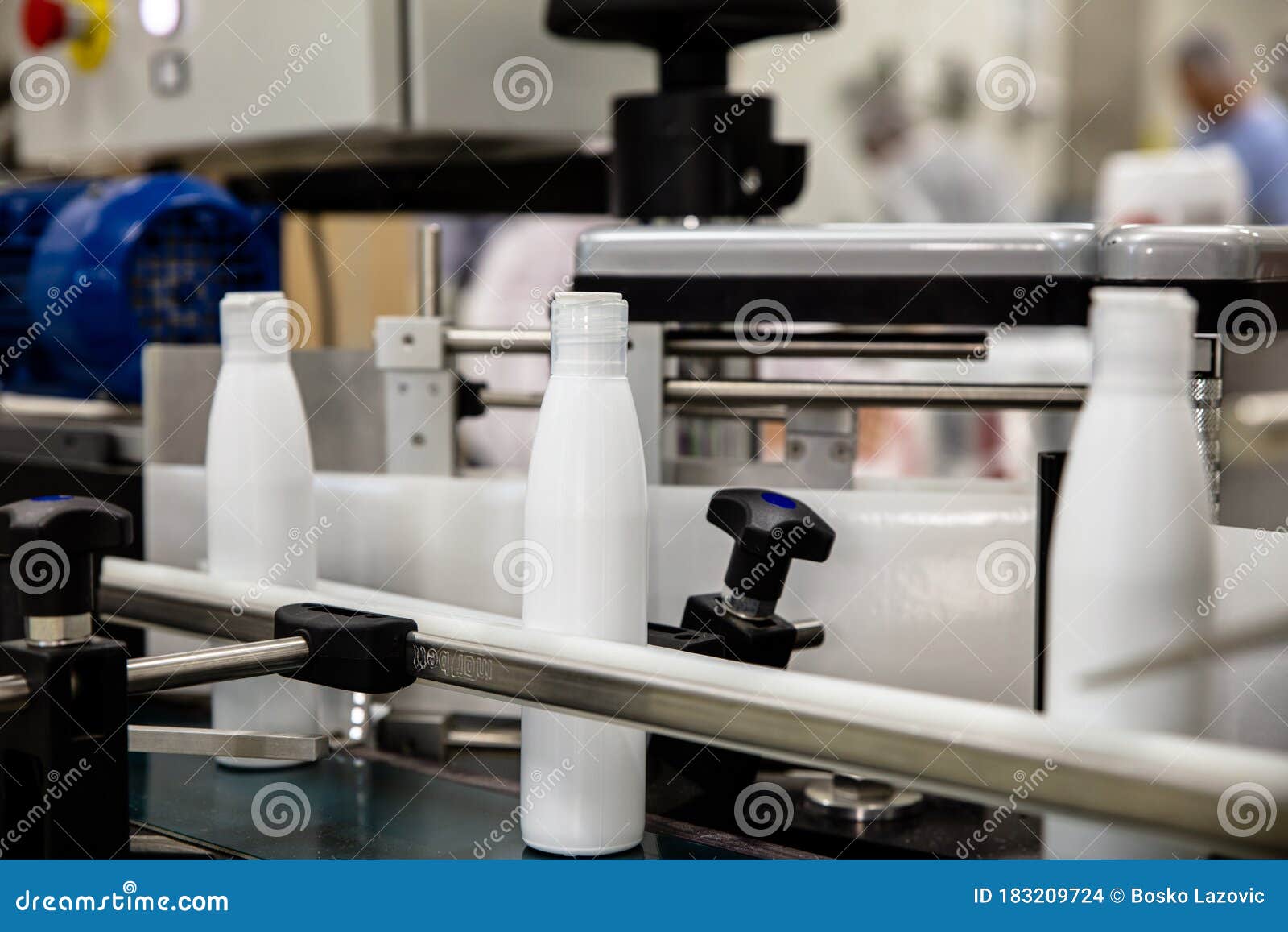 Cosmetic Production Technologies Stock Photo - Image of blank ...