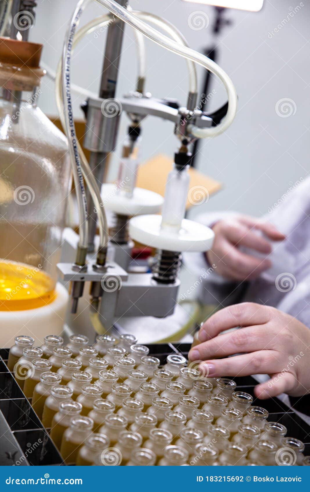 Cosmetic Production Technologies Stock Photo - Image of factory, blank ...