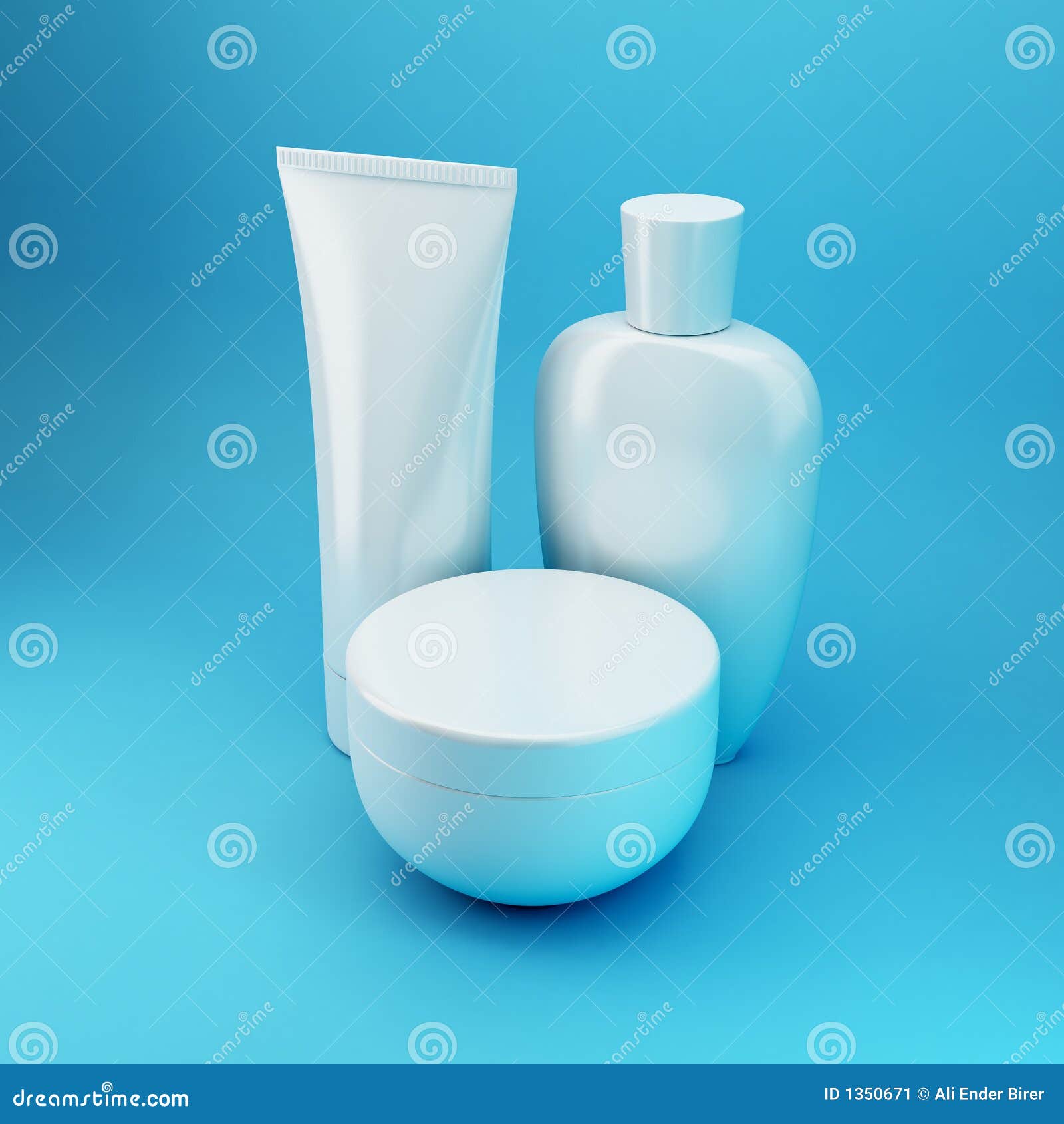 Cosmetic Products 6 - Blue stock image. Image of makeup - 1350671