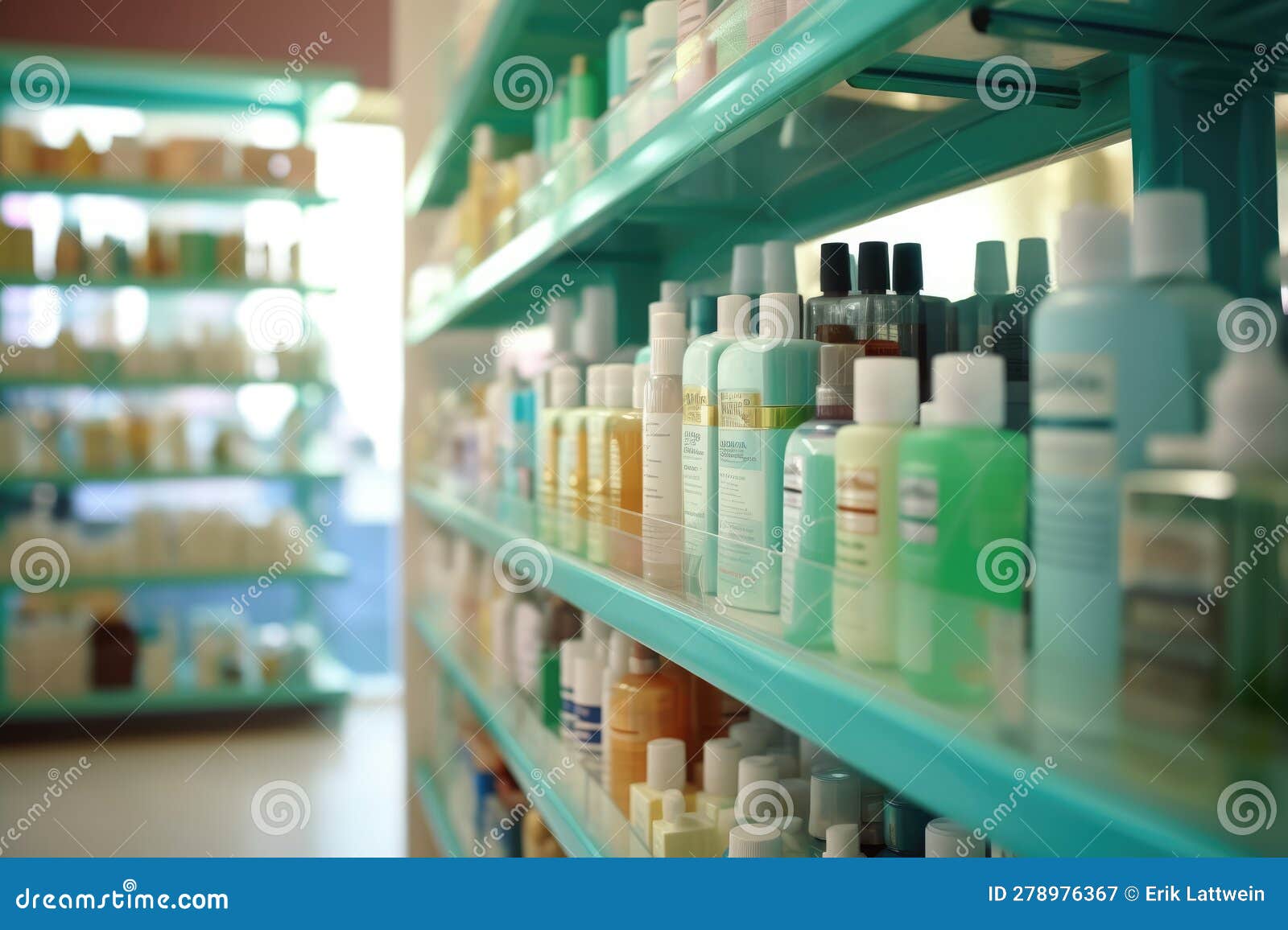 Cosmetic Products in a Pharmacy in a Close-up Shot, Macro Shot - Made ...