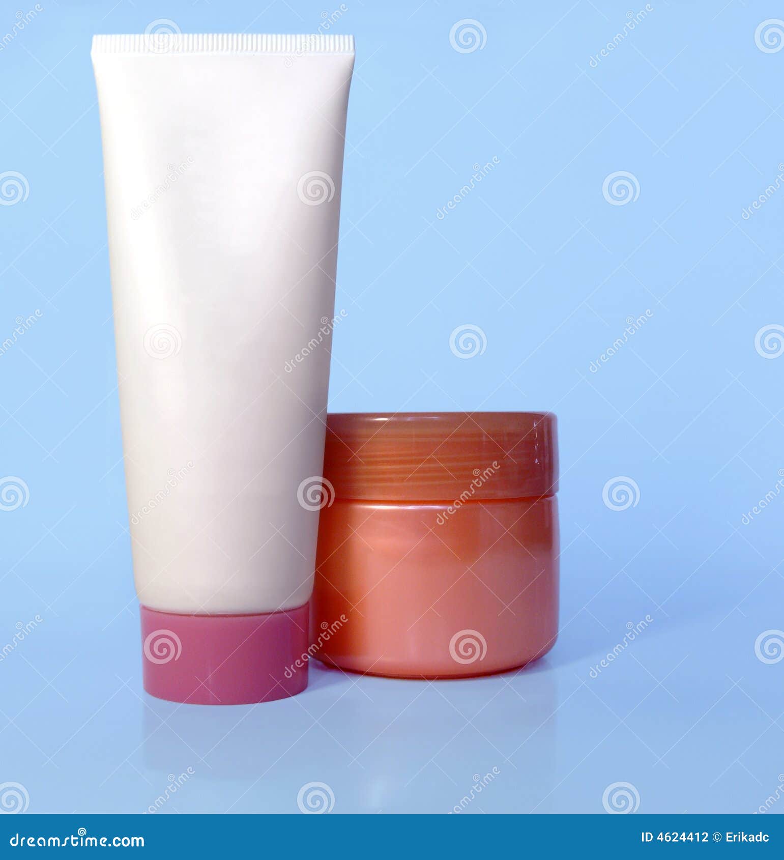 Cosmetic Tube and Pot of Cream Stock Photo - Image of cream, creme: 4624412
