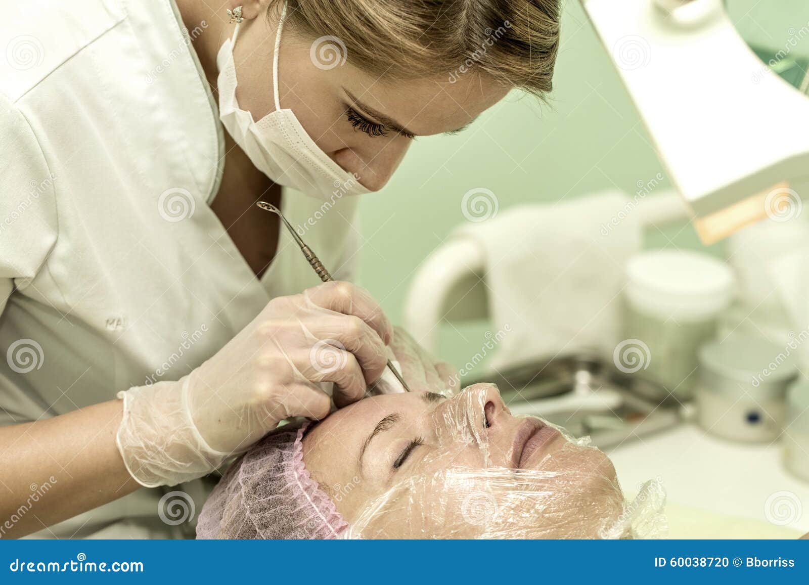 The Cosmetician in a Beauty Salon Stock Photo - Image of people ...