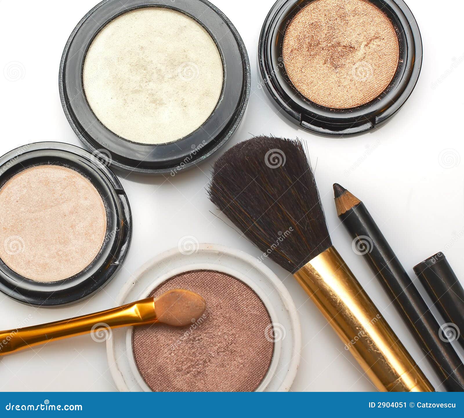 Cosmetics stock image. Image of brown, facepowder, brush - 2904051
