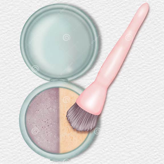 Cheek Blush with Hand Drawn,cartoon Style,painted with Watercolors ...