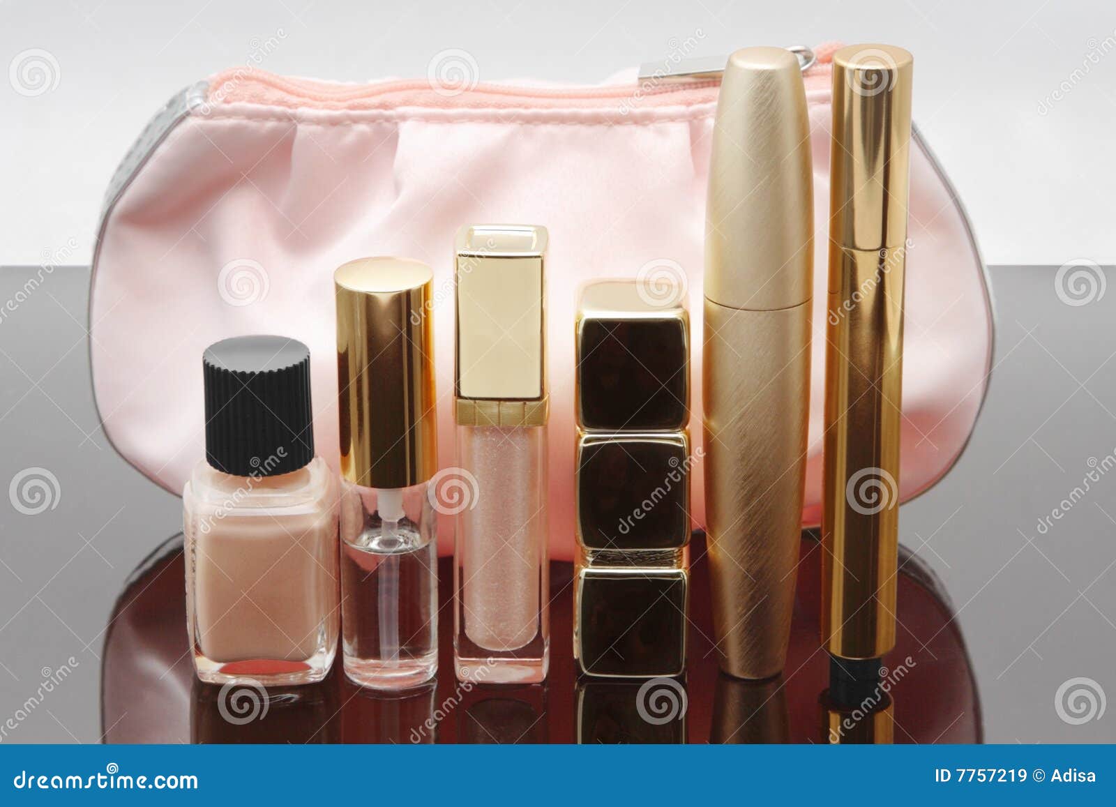 Cosmetics stock image. Image of bottles, cosmetology, pink - 7757219