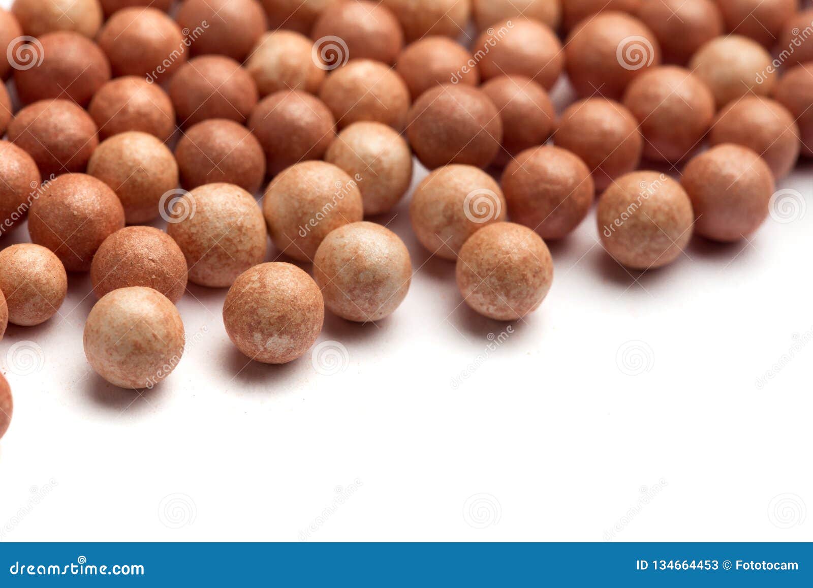 Cosmetics Blush Ball on White Stock Image - Image of balls, ball: 134664453