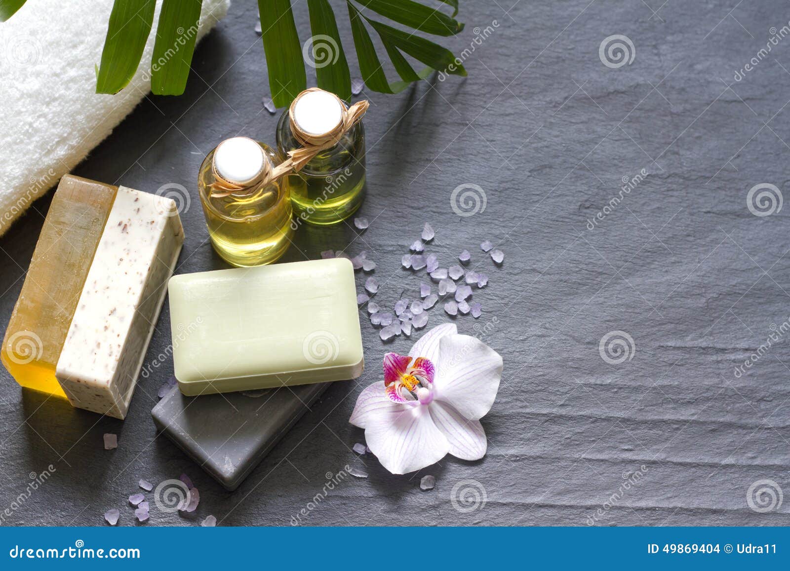 Cosmetics for Body Care and Spa Abstract Stock Photo - Image of candles ...