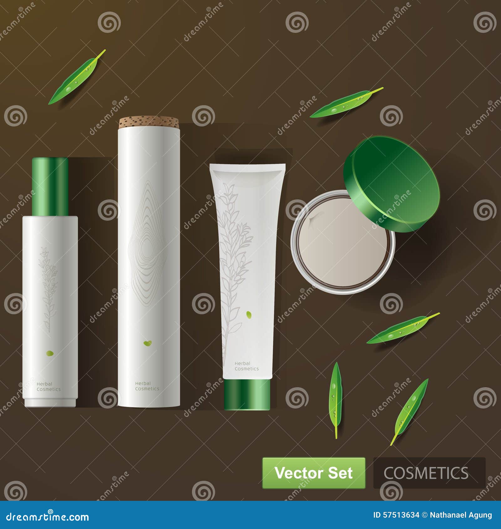 Cosmetics Design Over White Background Illustration Stock Vector ...