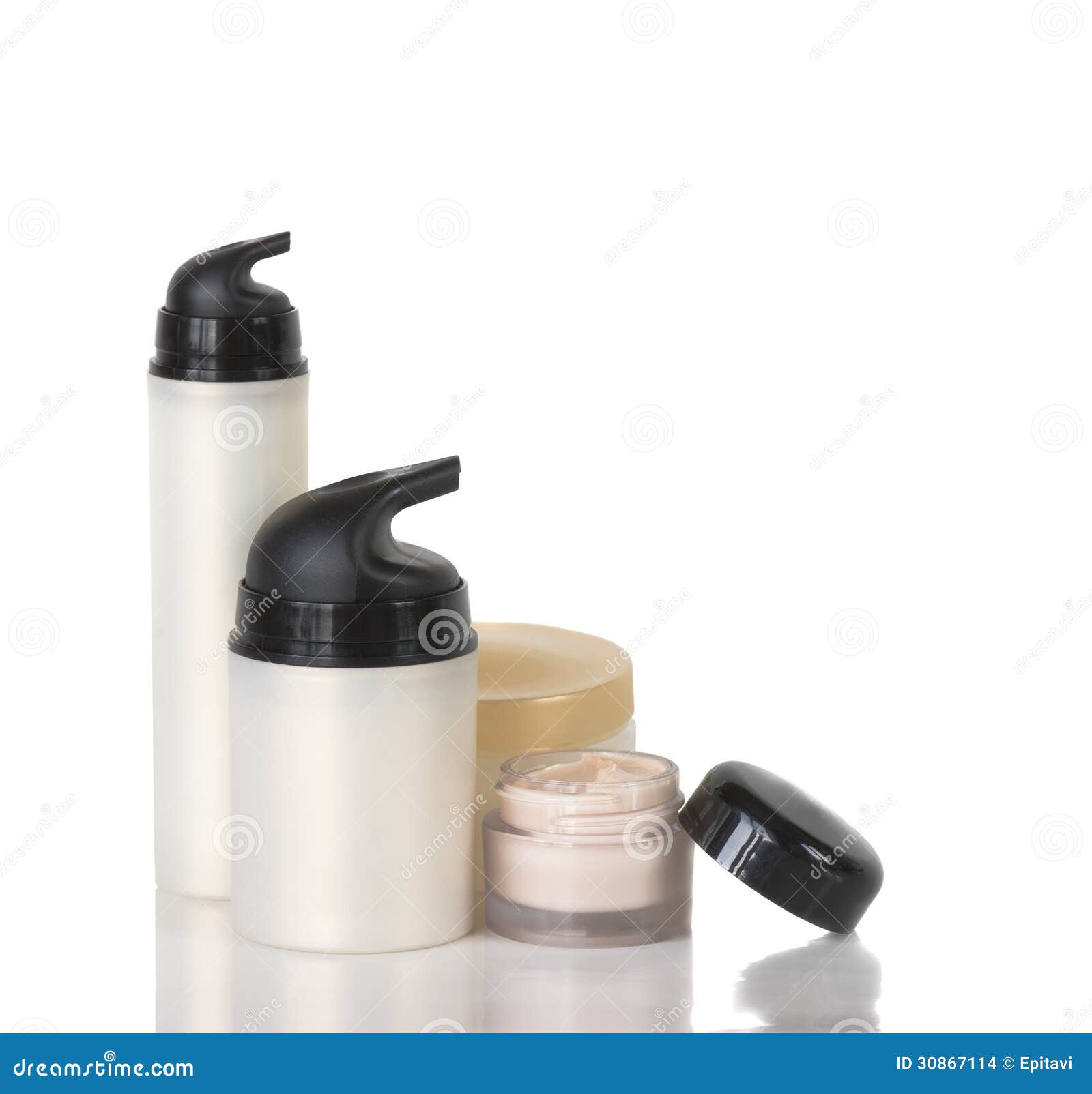 Cosmetics stock photo. Image of black, treatment, white - 30867114