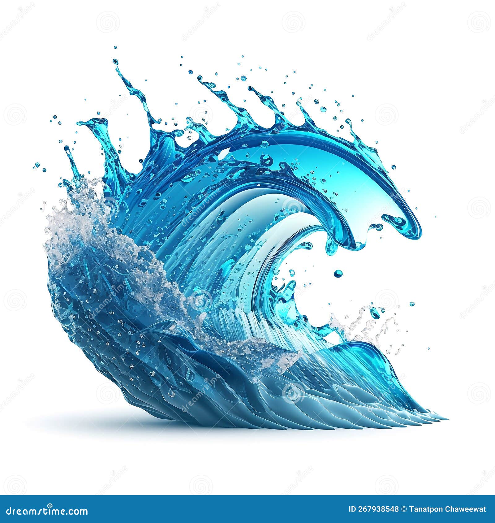 Cosmetics Hydro Essence Water For Moisturizer. Liquid Splash Bubble Or ...