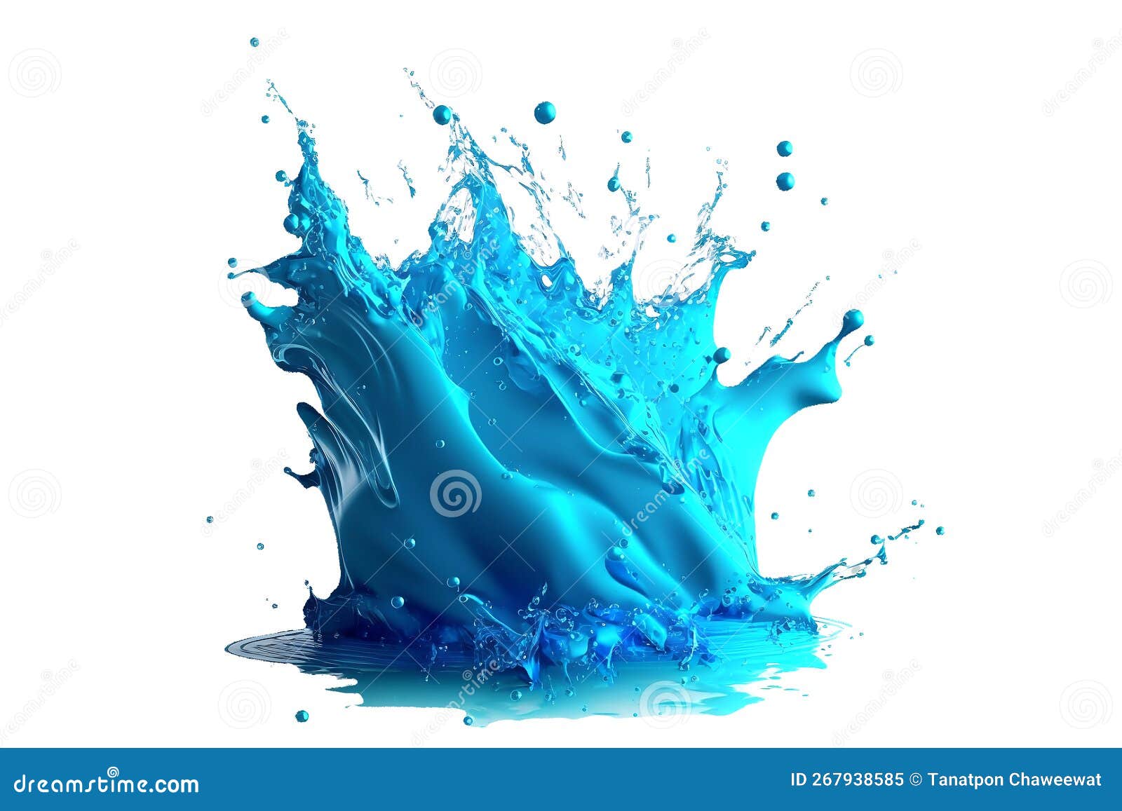 Cosmetics Hydro Essence Water For Moisturizer. Liquid Splash Bubble Or ...