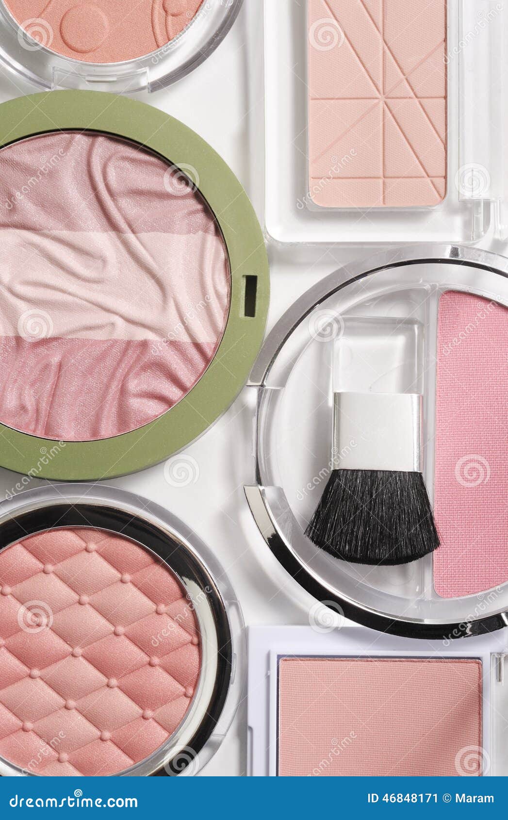 Cosmetics Isolated on White Stock Image - Image of apply, eyes: 46848171