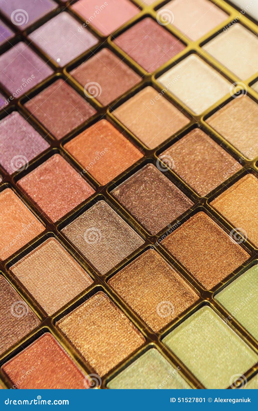 Cosmetics Kit for Face Make-up Texture Stock Image - Image of powder ...
