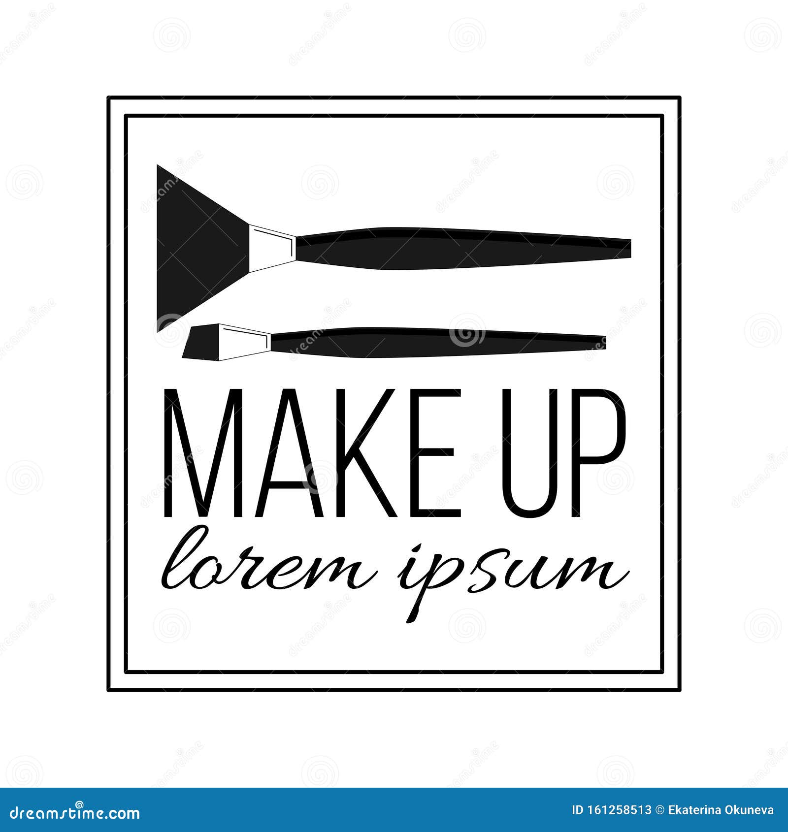 Cosmetics Line Logo. Vector Illustration for Design and Web. Stock ...