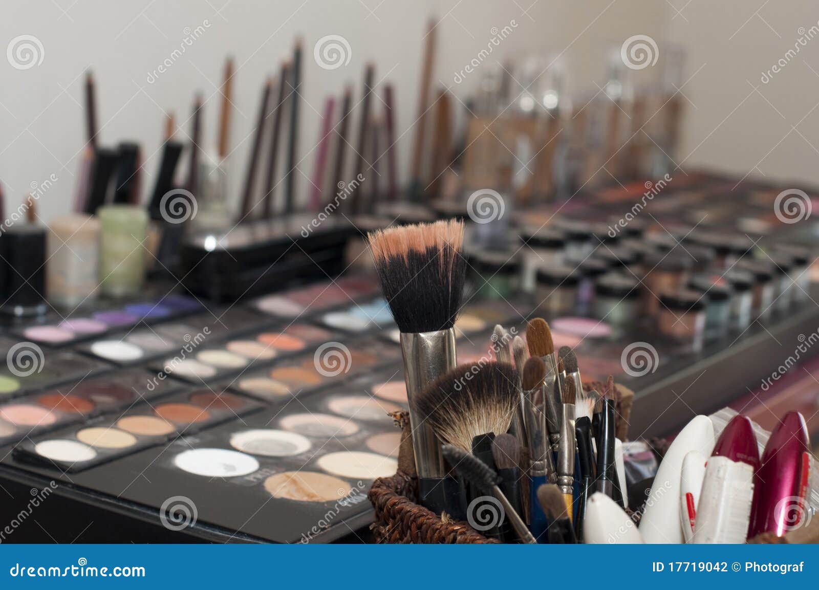 Cosmetics set stock photo. Image of blush, elegance, applicator - 17719042