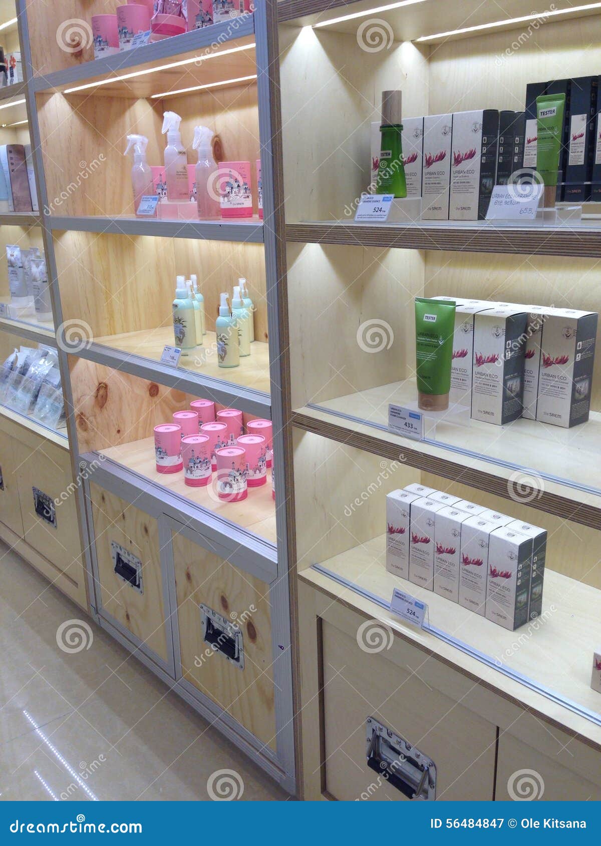 Cosmetics shop editorial photography. Image of cosmetics - 56484847