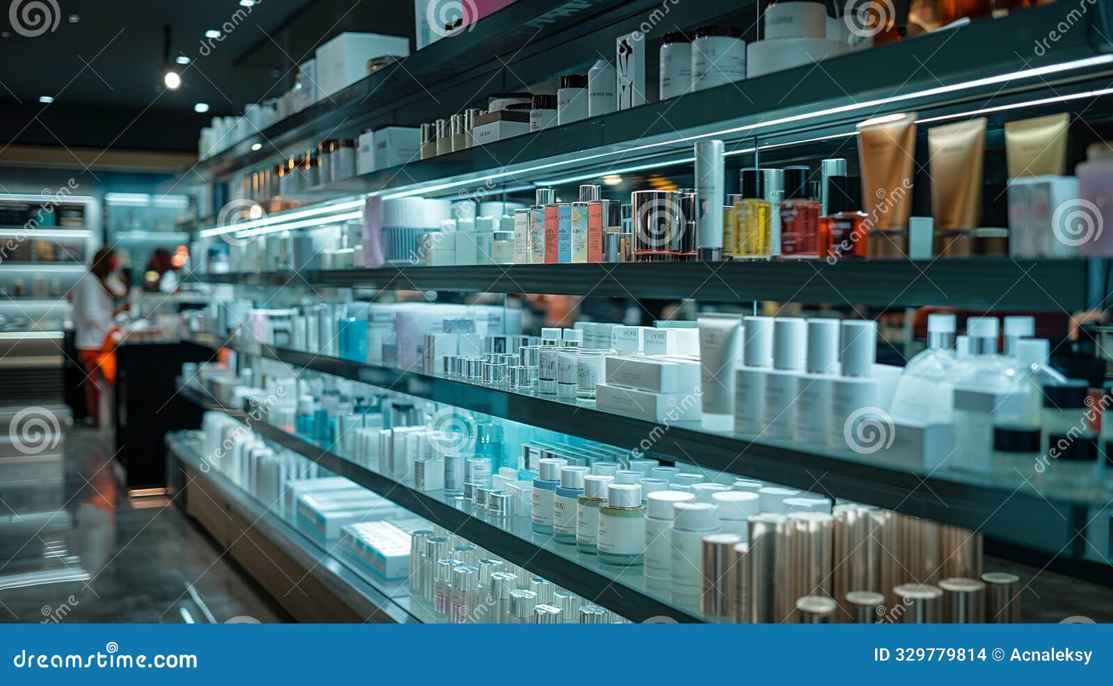 Cosmetics Store Display, Various Products, Commercial Consept Stock ...