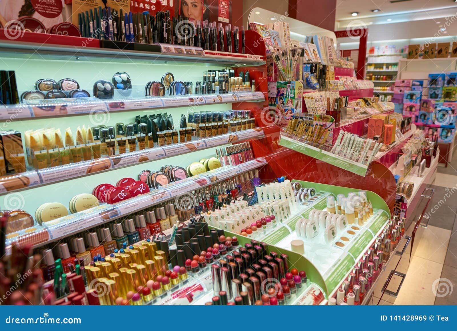 Cosmetics store editorial stock image. Image of shop - 141428969