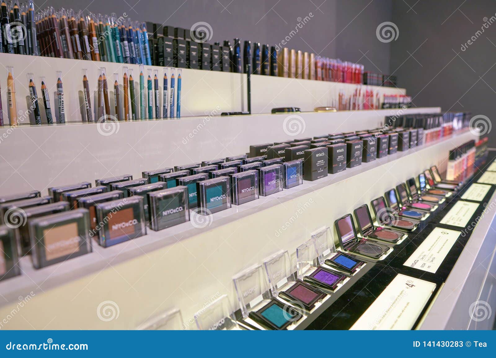 Cosmetics store editorial stock photo. Image of cosmetics - 141430283