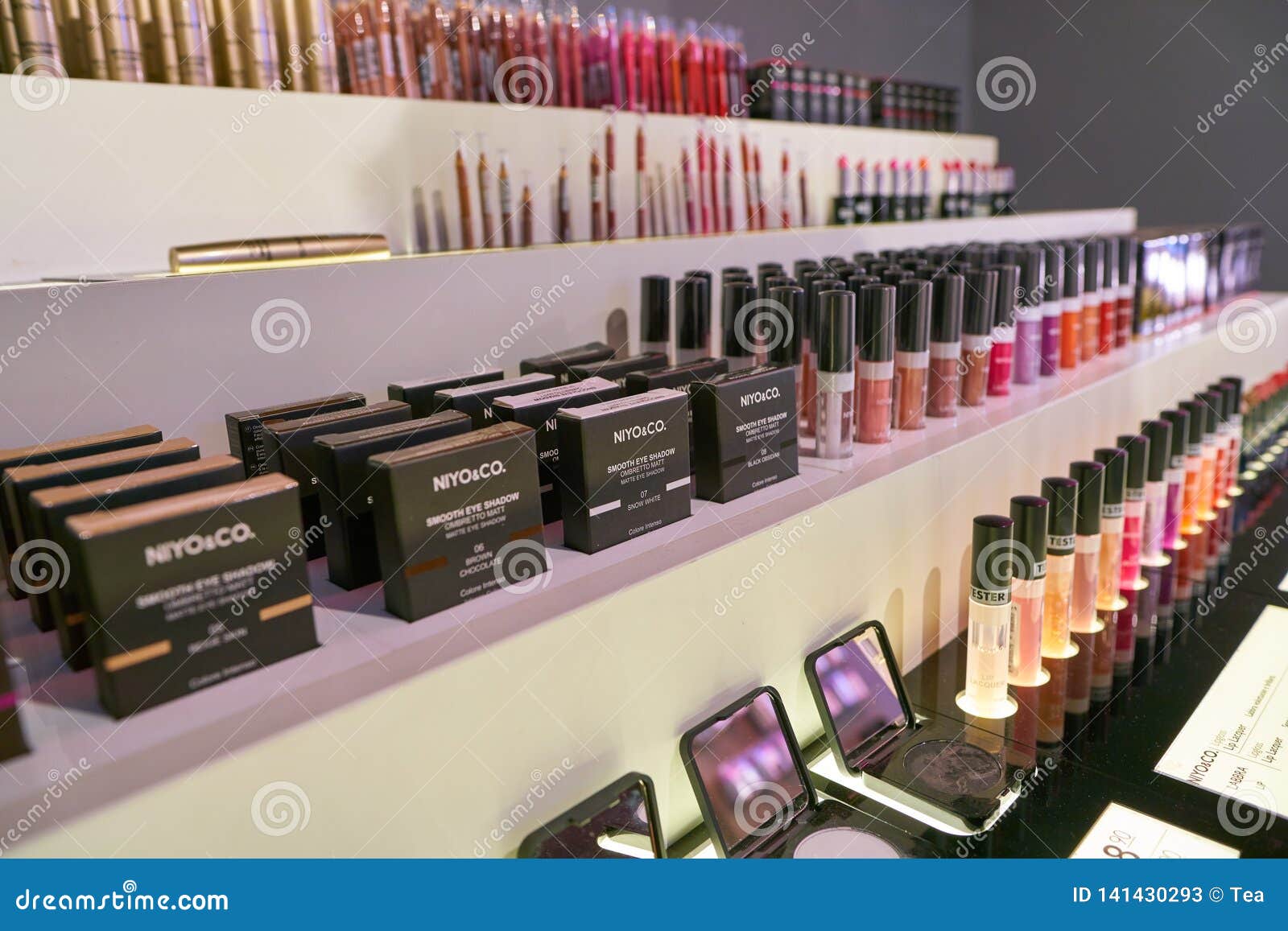 Cosmetics store editorial stock photo. Image of cosmetics - 141430293