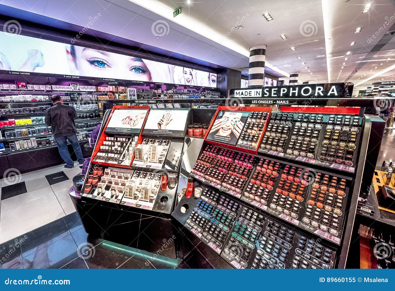 In cosmetics store editorial image. Image of cosmetics - 89660155