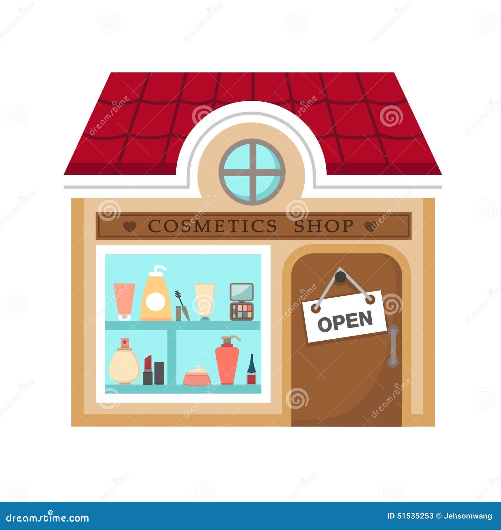 Cosmetics stores vector stock vector. Illustration of beautiful - 51535253