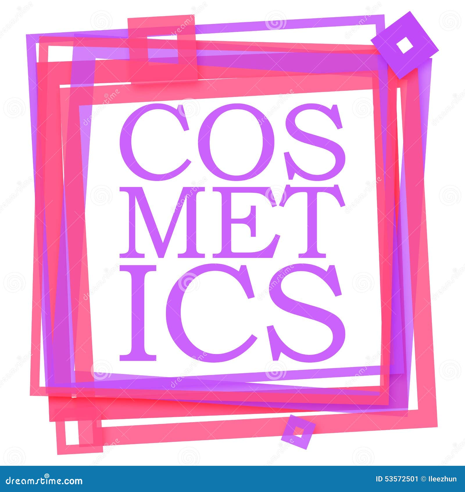 Cosmetics Text Purple Pink Frame Stock Illustration - Illustration of ...