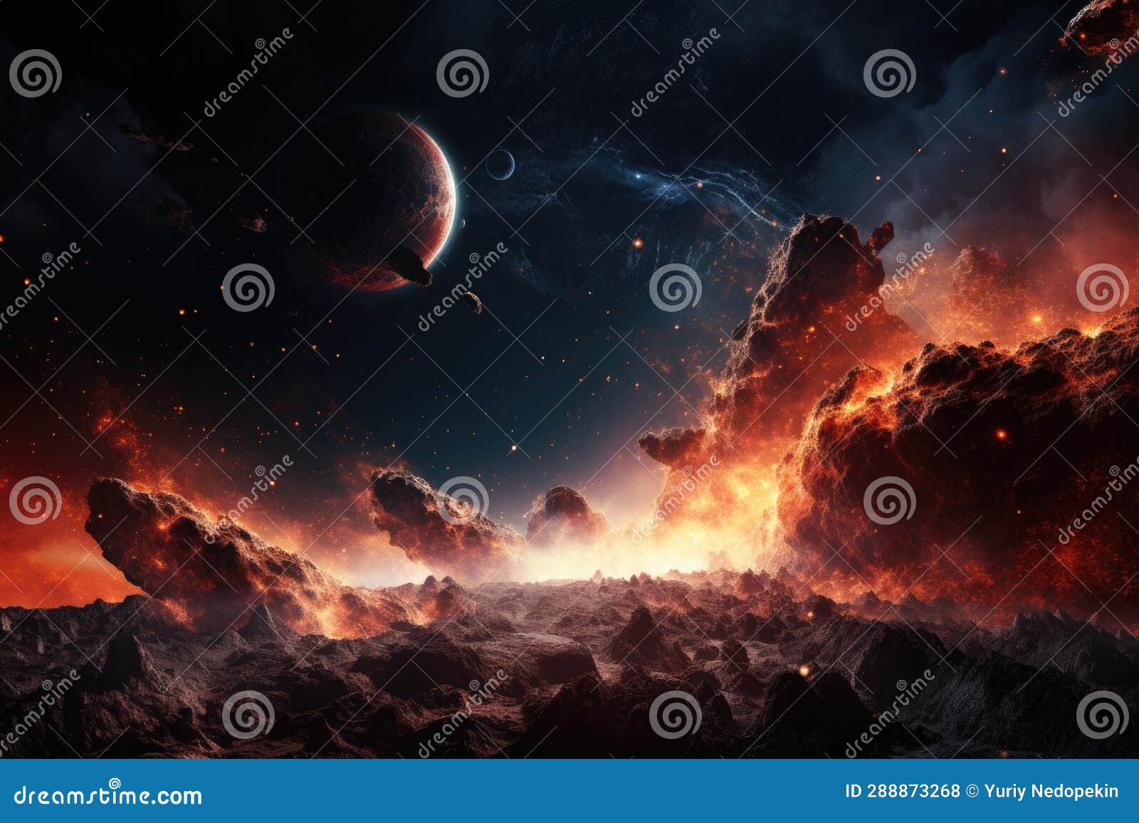 Cosmic Armageddon, Judgment Day of Planet Earth Stock Photo - Image of ...