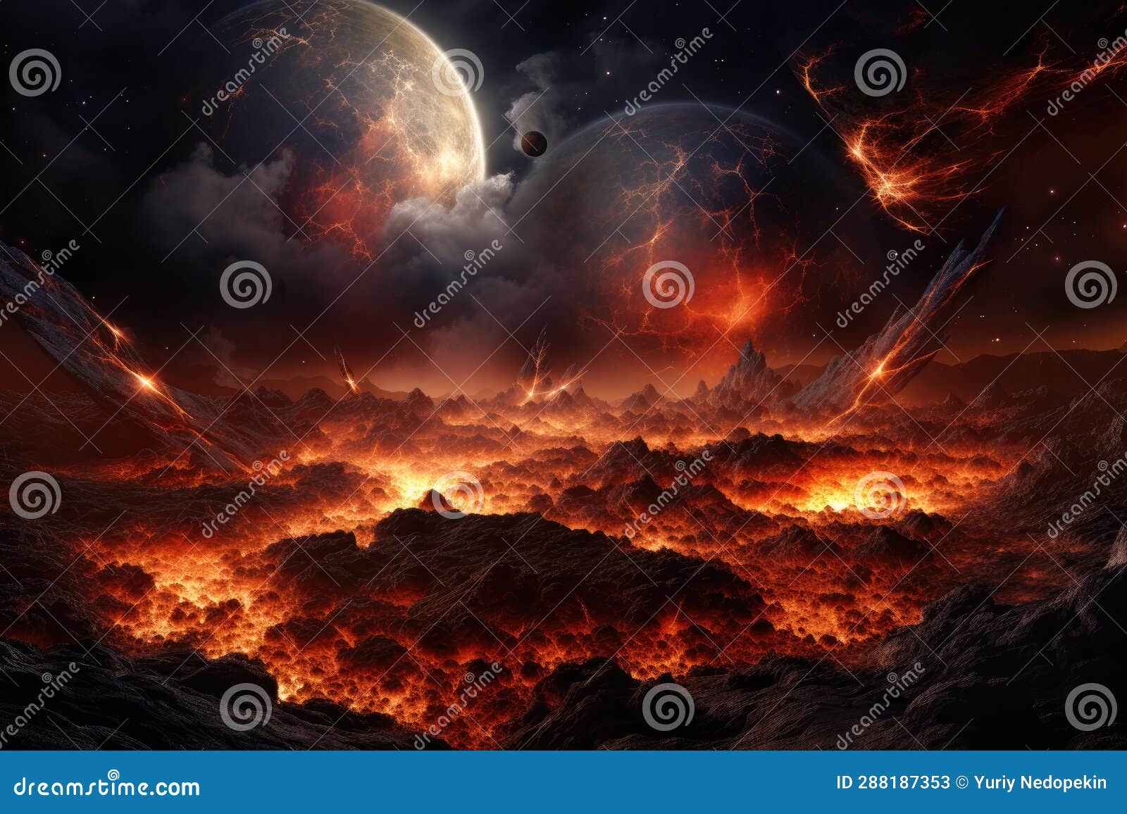 Cosmic Armageddon, Judgment Day of Planet Earth Stock Image - Image of ...