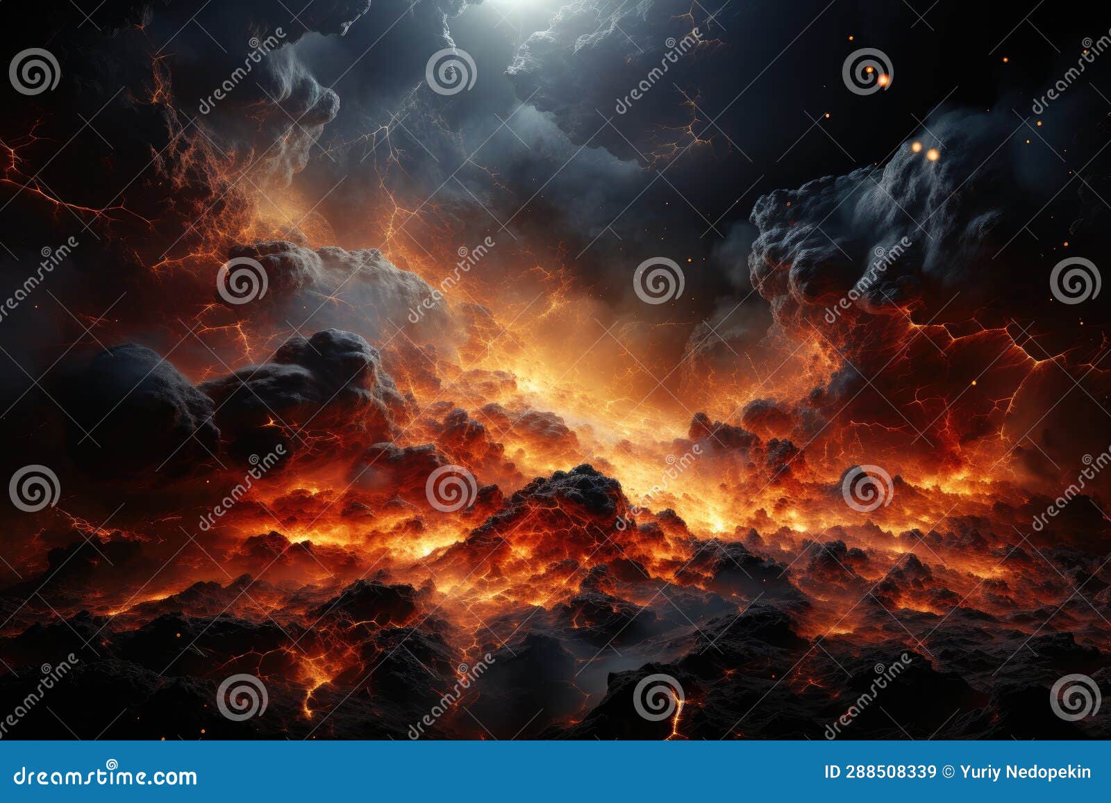 Cosmic Armageddon, Judgment Day of Planet Earth Stock Image - Image of ...