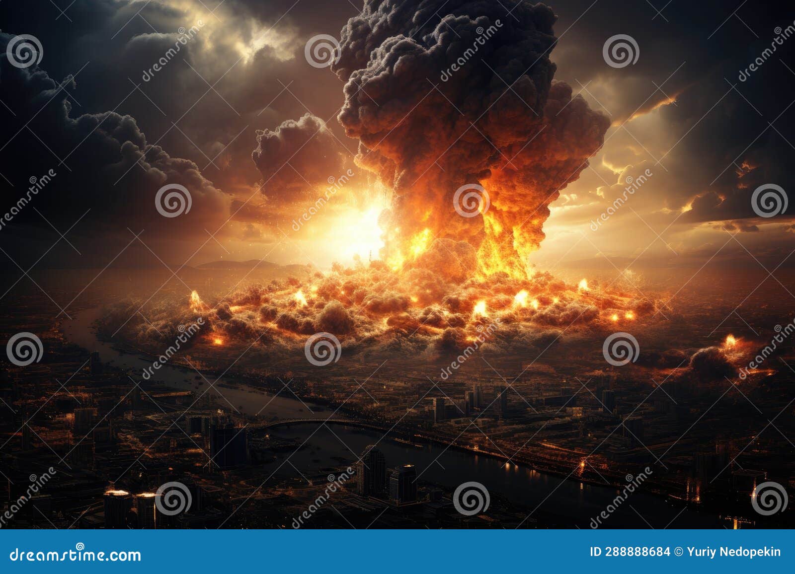 Cosmic Armageddon, Judgment Day of Planet Earth Stock Photo - Image of ...