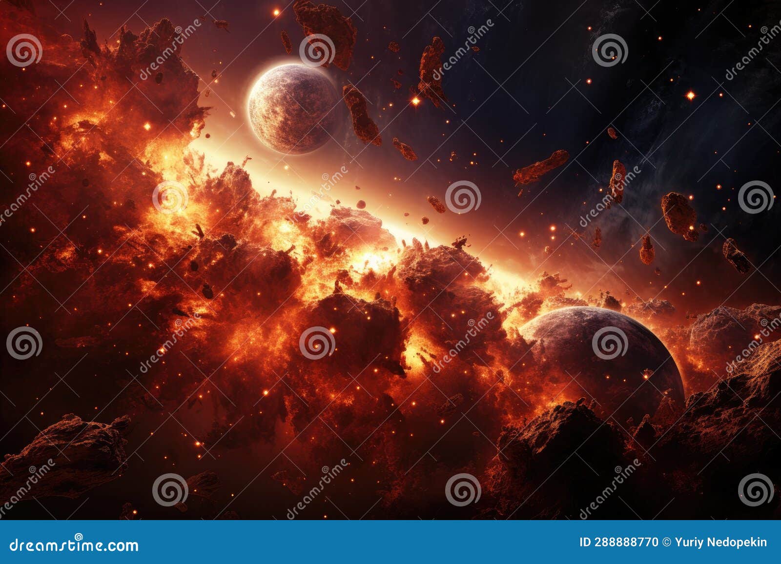 Cosmic Armageddon, Judgment Day of Planet Earth Stock Photo - Image of ...