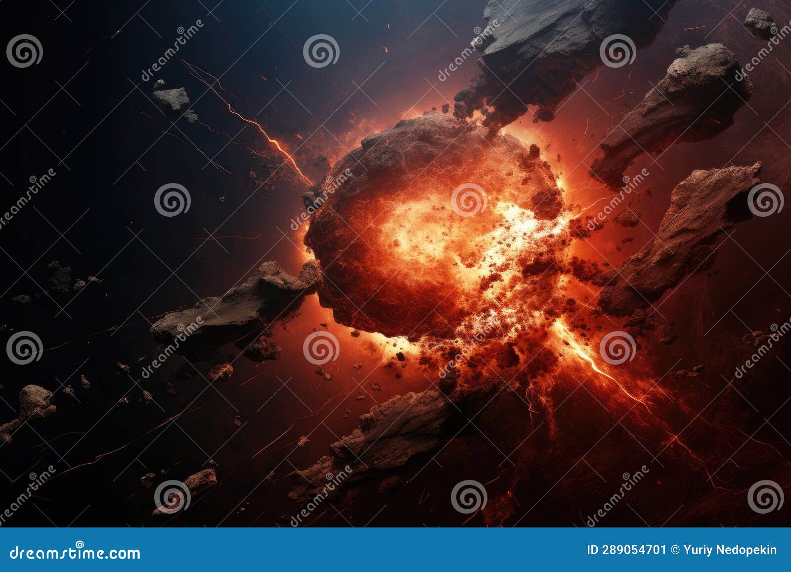 Cosmic Armageddon, Judgment Day of Planet Earth Stock Image - Image of ...