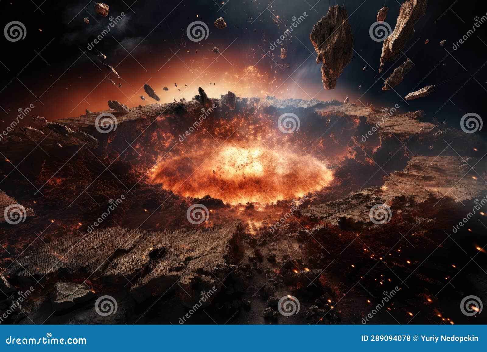 Cosmic Armageddon, Judgment Day of Planet Earth Stock Photo - Image of ...