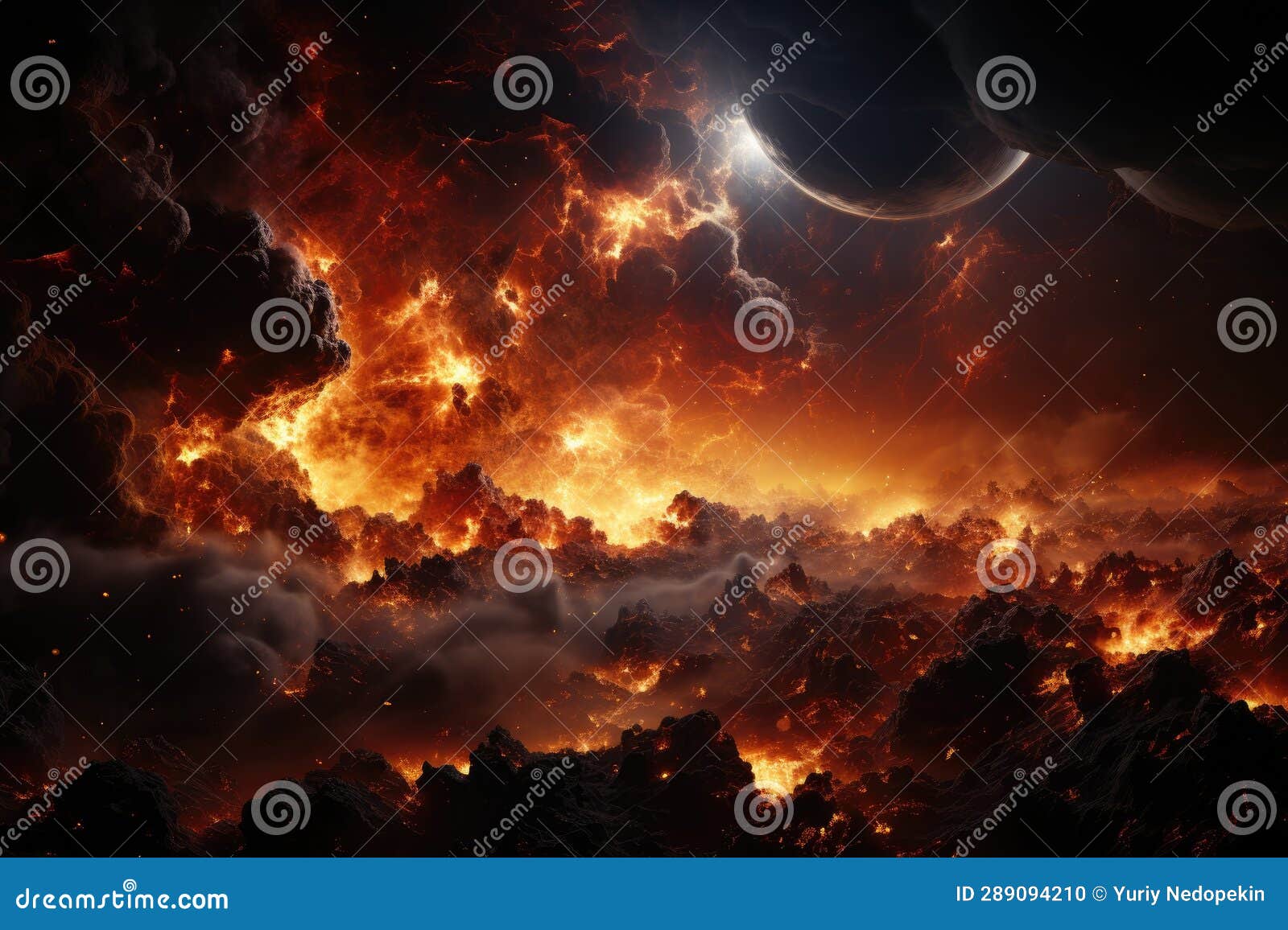Cosmic Armageddon, Judgment Day of Planet Earth Stock Photo - Image of ...