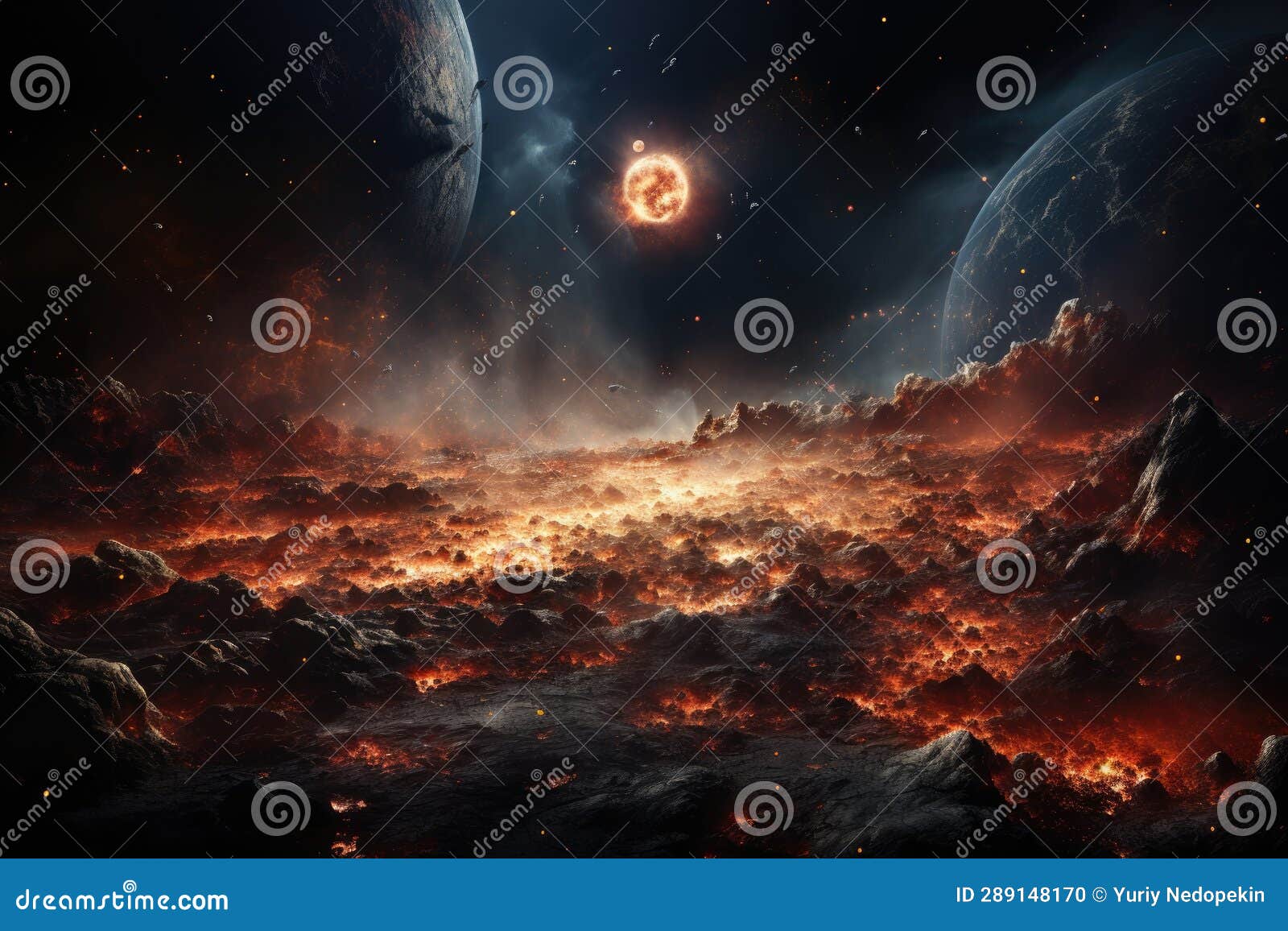 Cosmic Armageddon, Judgment Day of Planet Earth Stock Photo - Image of ...