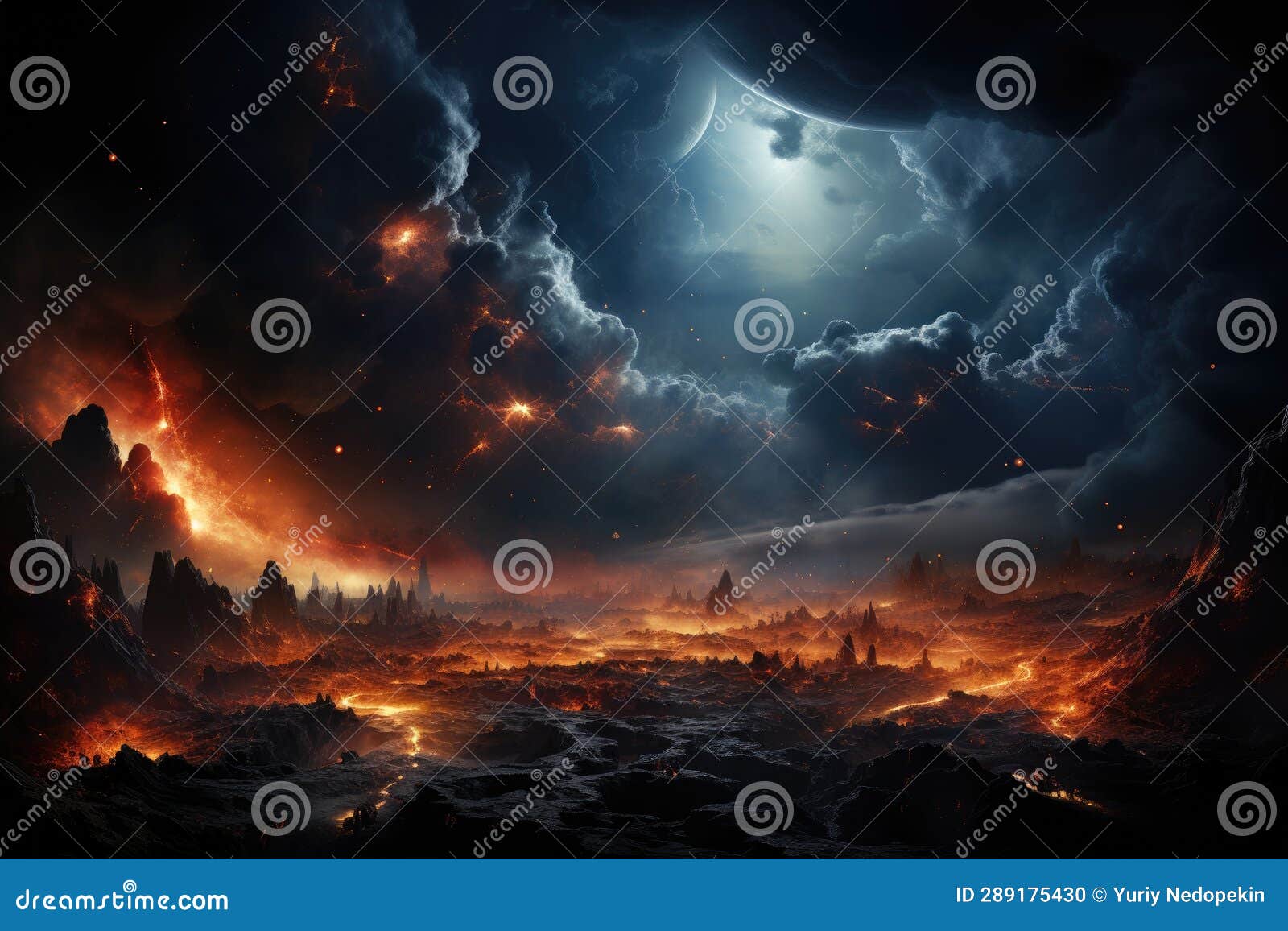 Cosmic Armageddon, Judgment Day of Planet Earth Stock Photo - Image of ...