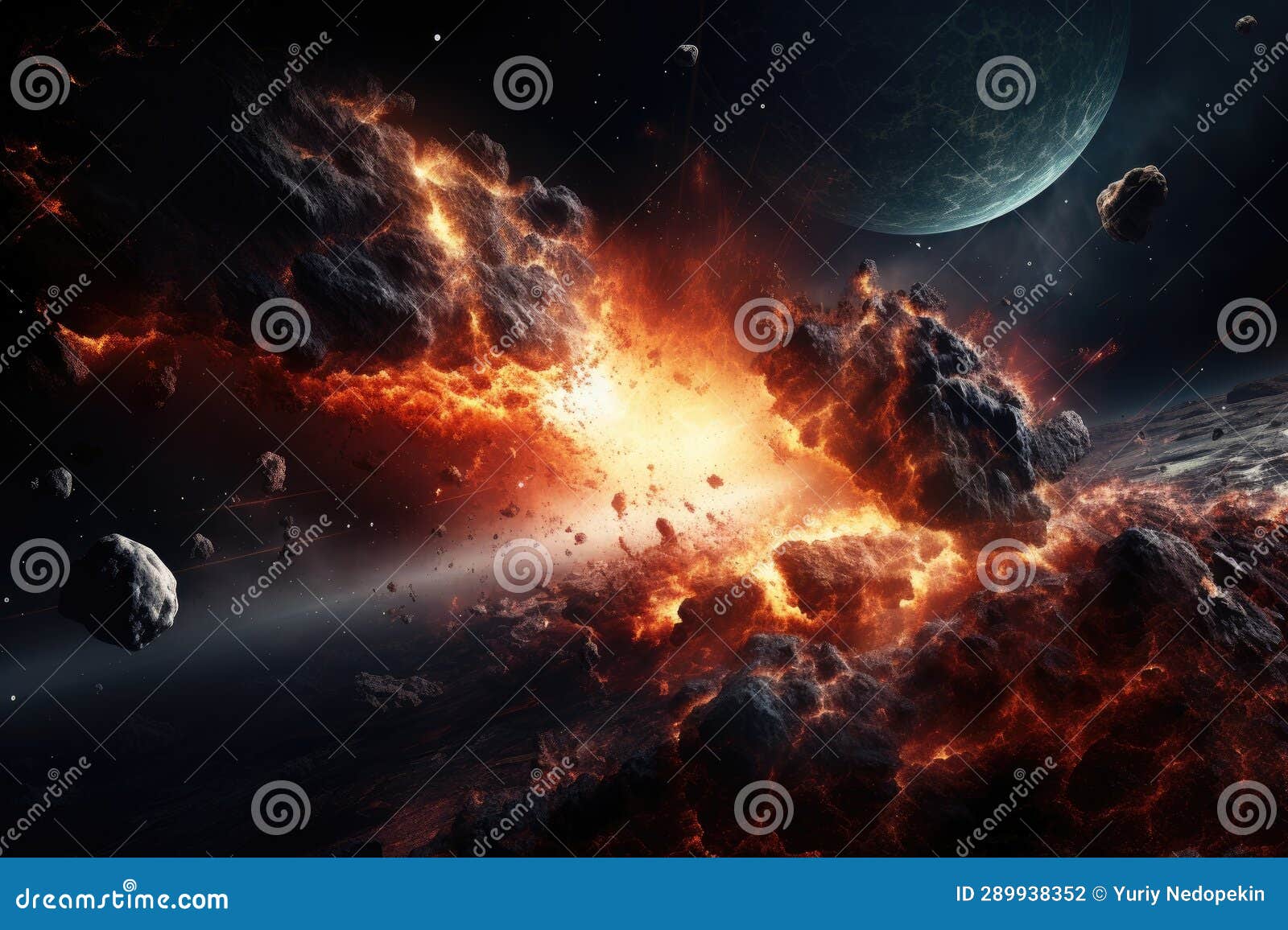 Cosmic Armageddon, Judgment Day of Planet Earth Stock Photo - Image of ...