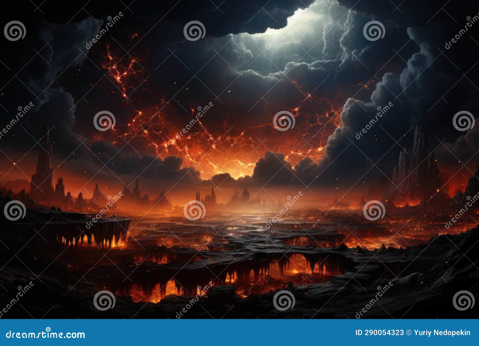 Cosmic Armageddon, Judgment Day of Planet Earth Stock Image - Image of ...