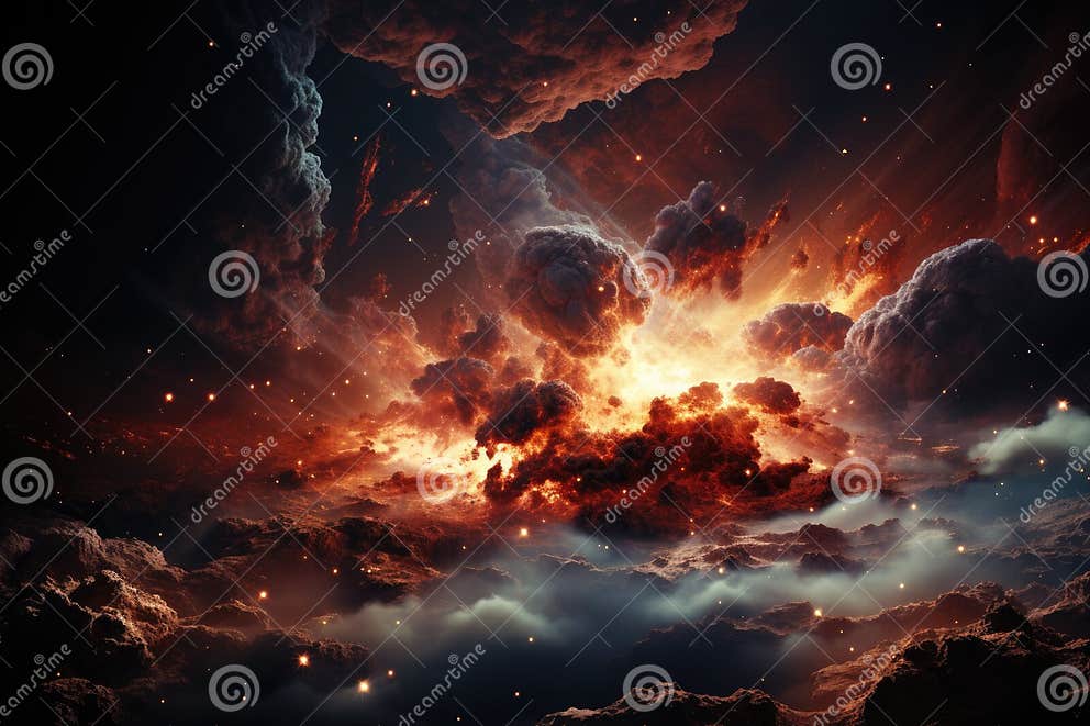 Cosmic Armageddon, Judgment Day of Planet Earth Stock Image - Image of city, explosion: 290054345