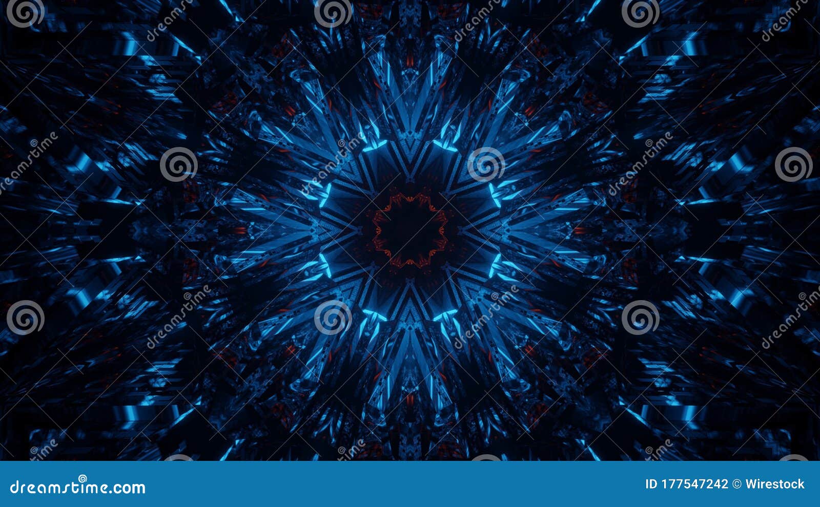 Cosmic Background with Blue and Red Laser Lights - Perfect for a ...
