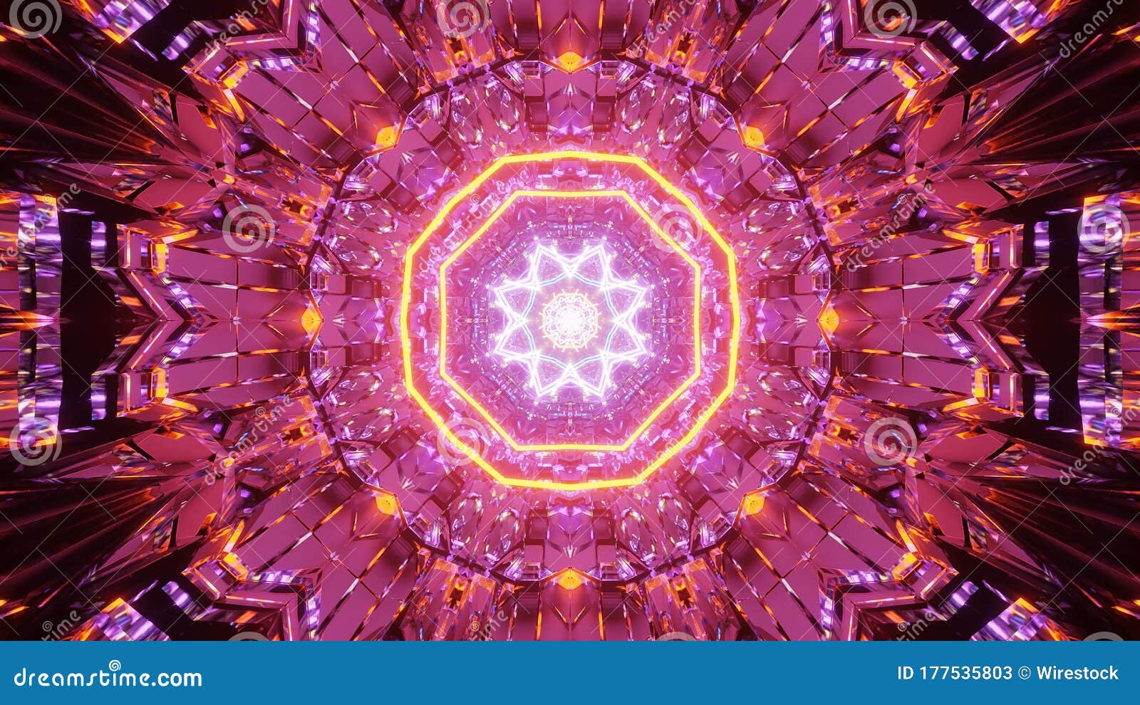 Cosmic Background with Pink and Orange Laser Lights Patterns - Perfect ...