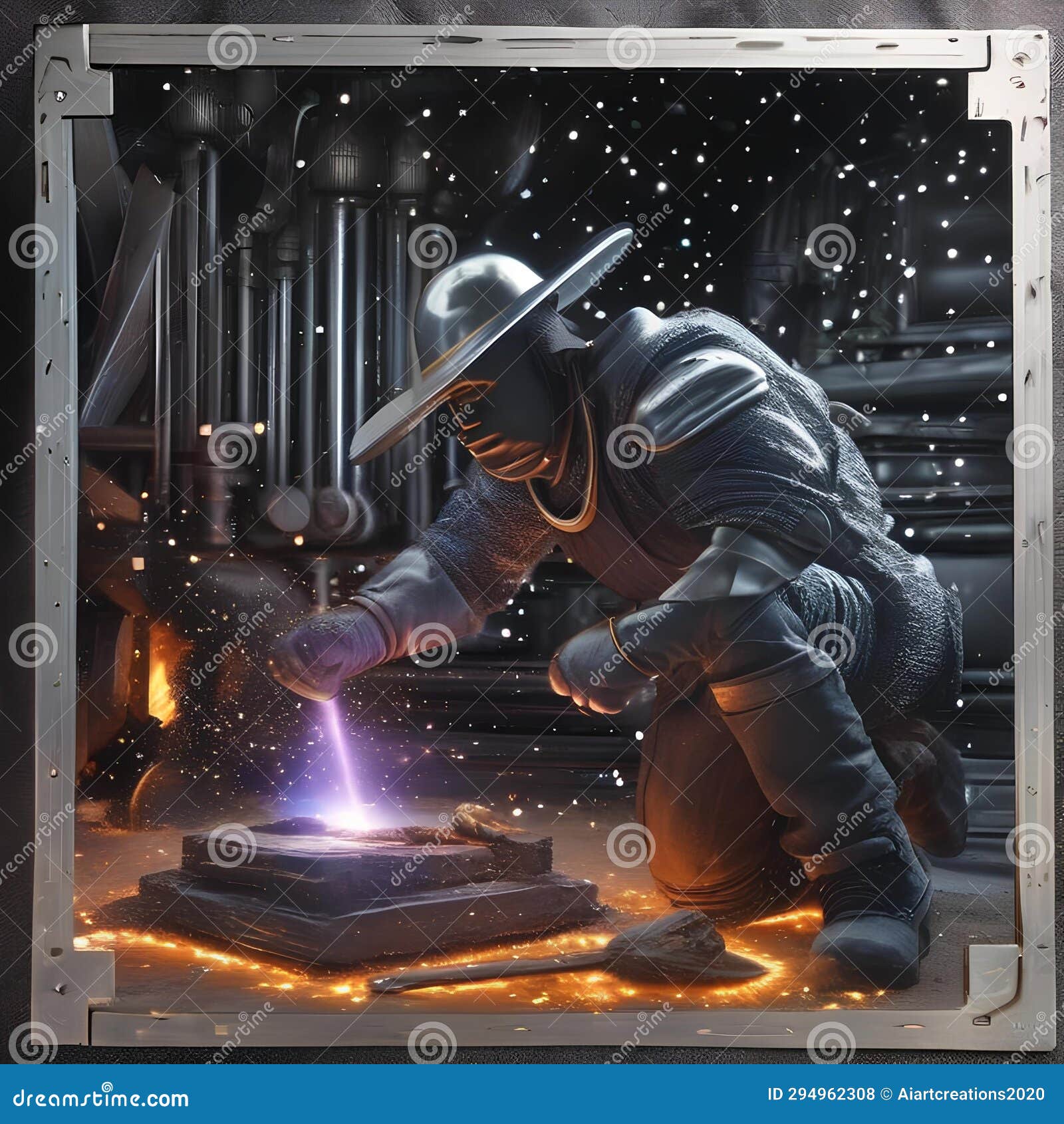 A Cosmic Blacksmith, Forging New Worlds in the Cosmic Fires of Creation ...