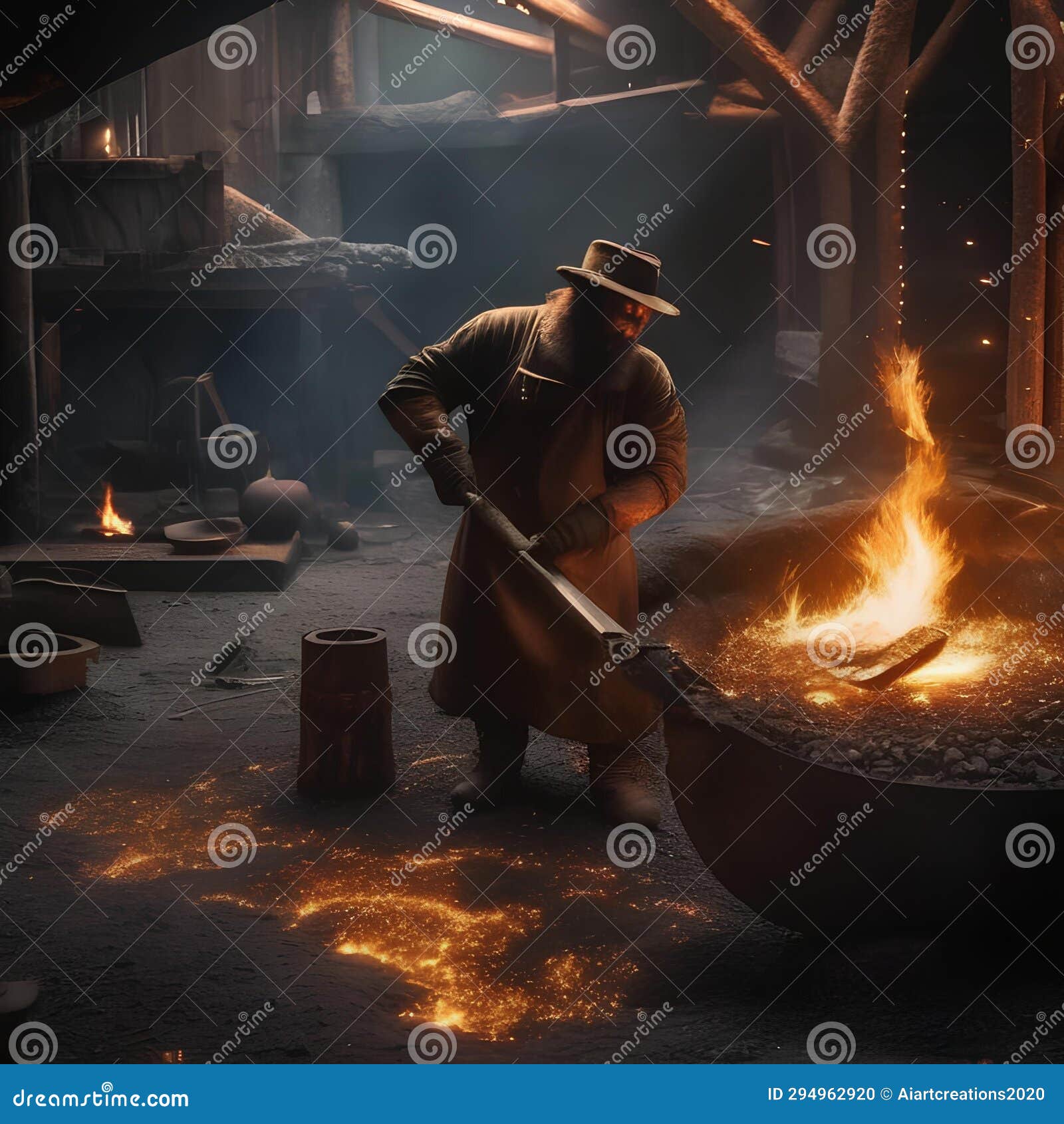 A Cosmic Blacksmith, Forging New Worlds in the Cosmic Fires of Creation ...