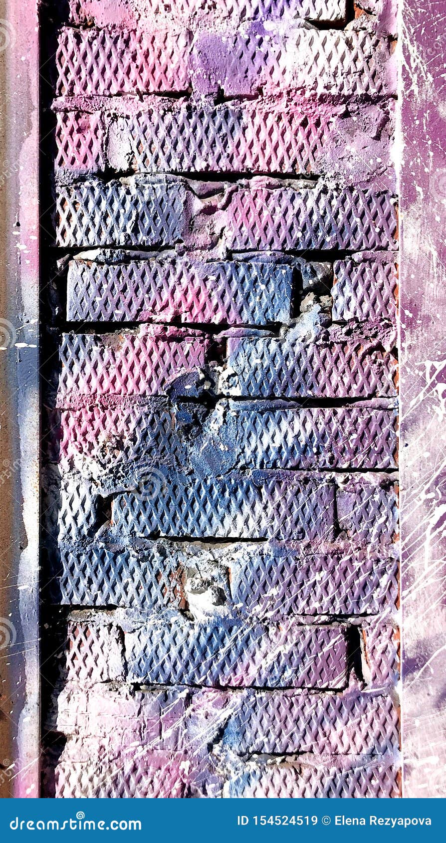 Cosmic Brick Wall Texture, Brick Surface for Background. Stock Image ...