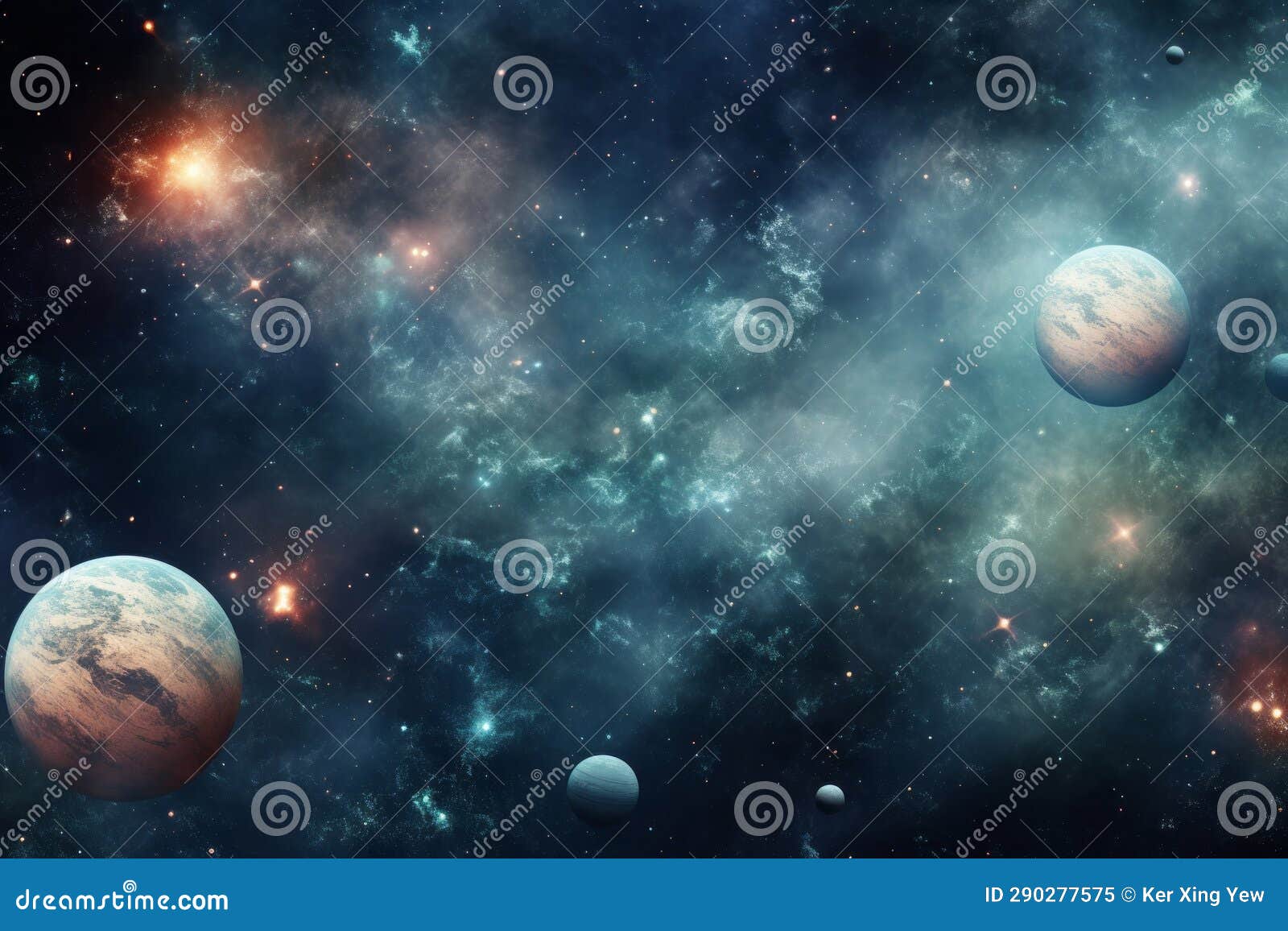 Cosmic and Celestial Wallpaper Background Stock Illustration ...