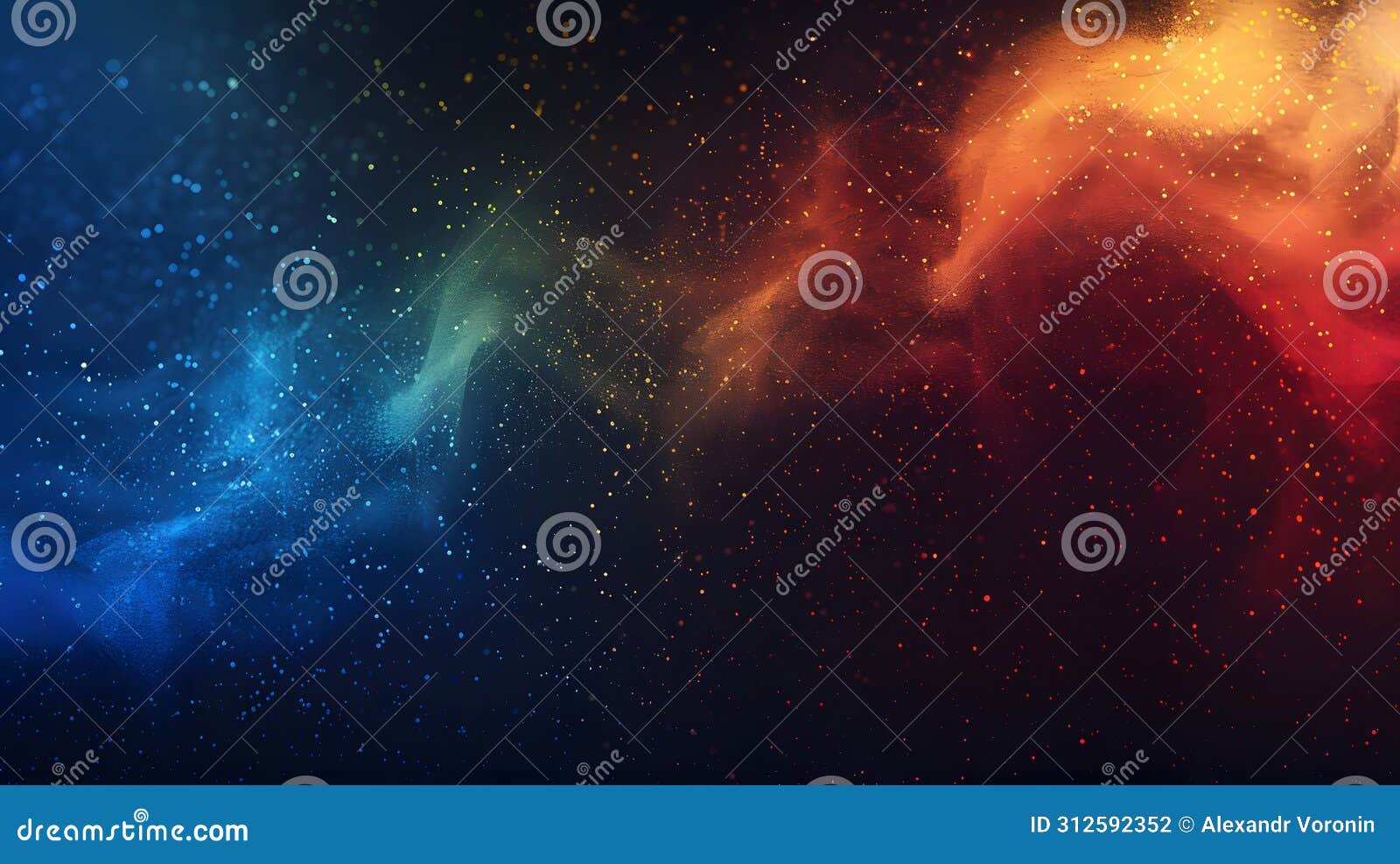 Cosmic Color Harmony: Fluid Symphony in Red and Blue Stock Illustration ...