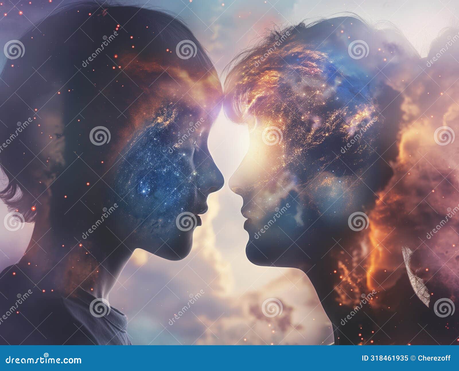 Cosmic Connection stock image. Image of celestial, dream - 318461935